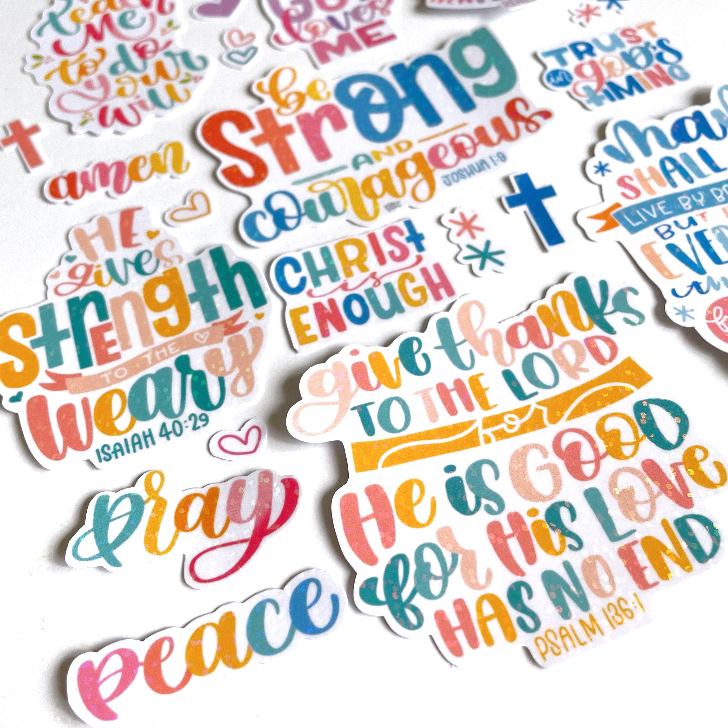 Faith Stickers – Letters Of Praise